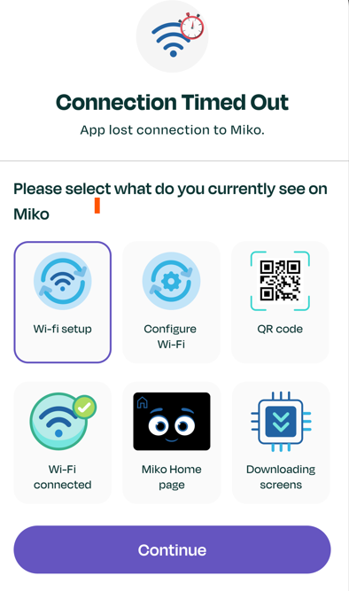 Miko Mini : Erreur de délai d’attente de connexion lors de la ...